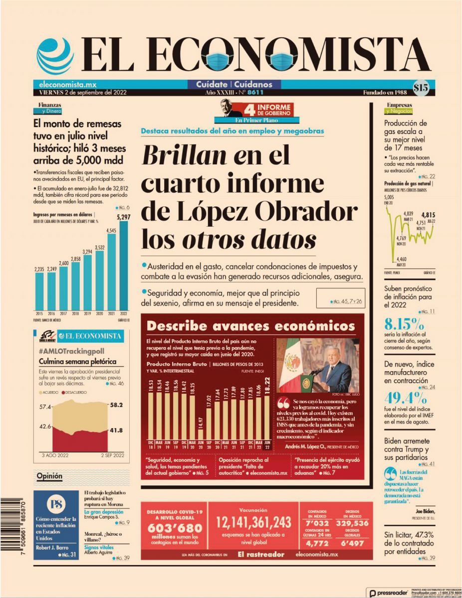 Portadas de los principales diarios nacionales de México | Tus Buenas ...