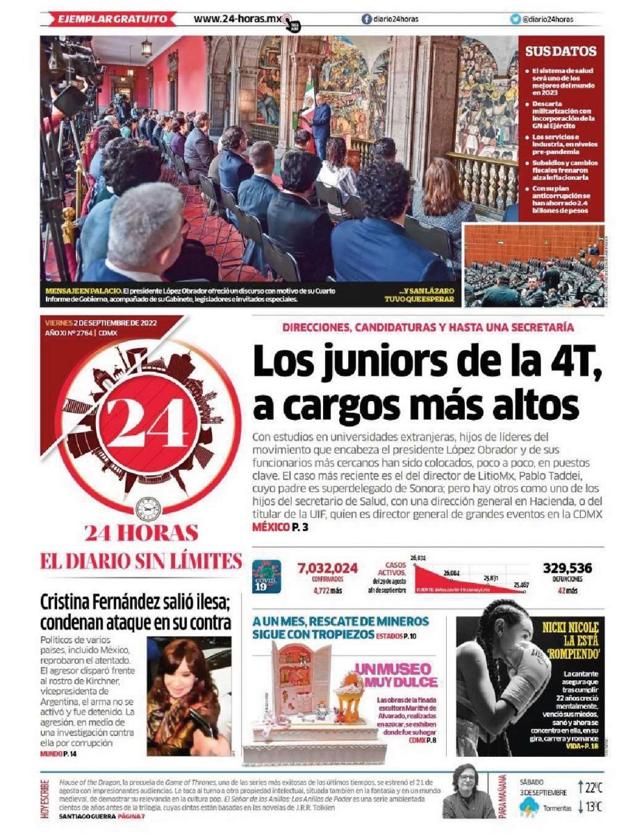 Portadas de los principales diarios nacionales de México | Tus Buenas ...