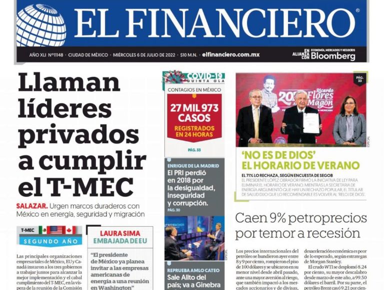 Portadas de los principales diarios nacionales de México | Tus Buenas ...