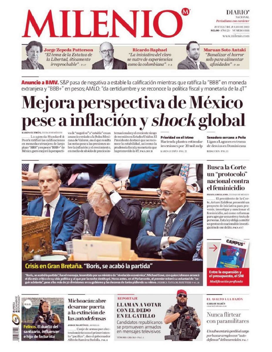 Portadas de los principales diarios nacionales de México | Tus Buenas ...